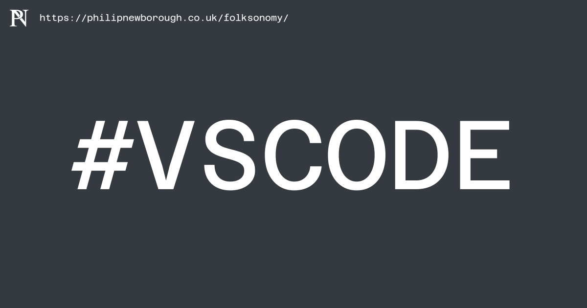 Content tagged with: vscode - Philip Newborough